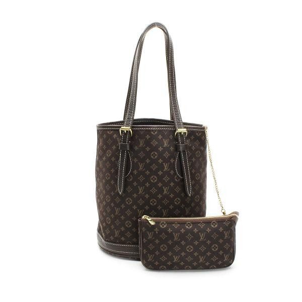 Louis Vuitton Mini Lin Bucket bag PM brown - Authentic pre-owned items